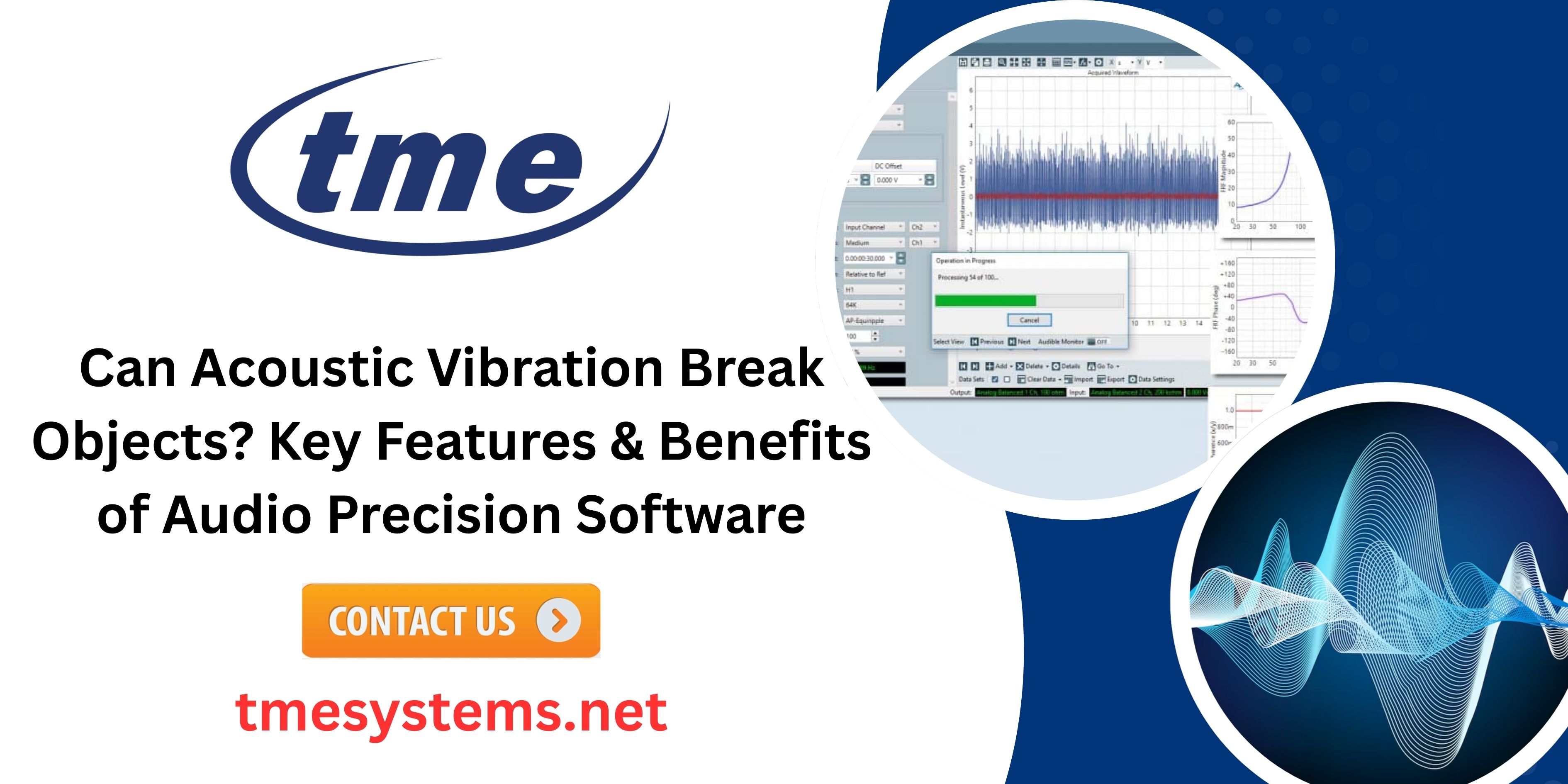 Acoustic Vibration | Audio Precision Software - TME Systems