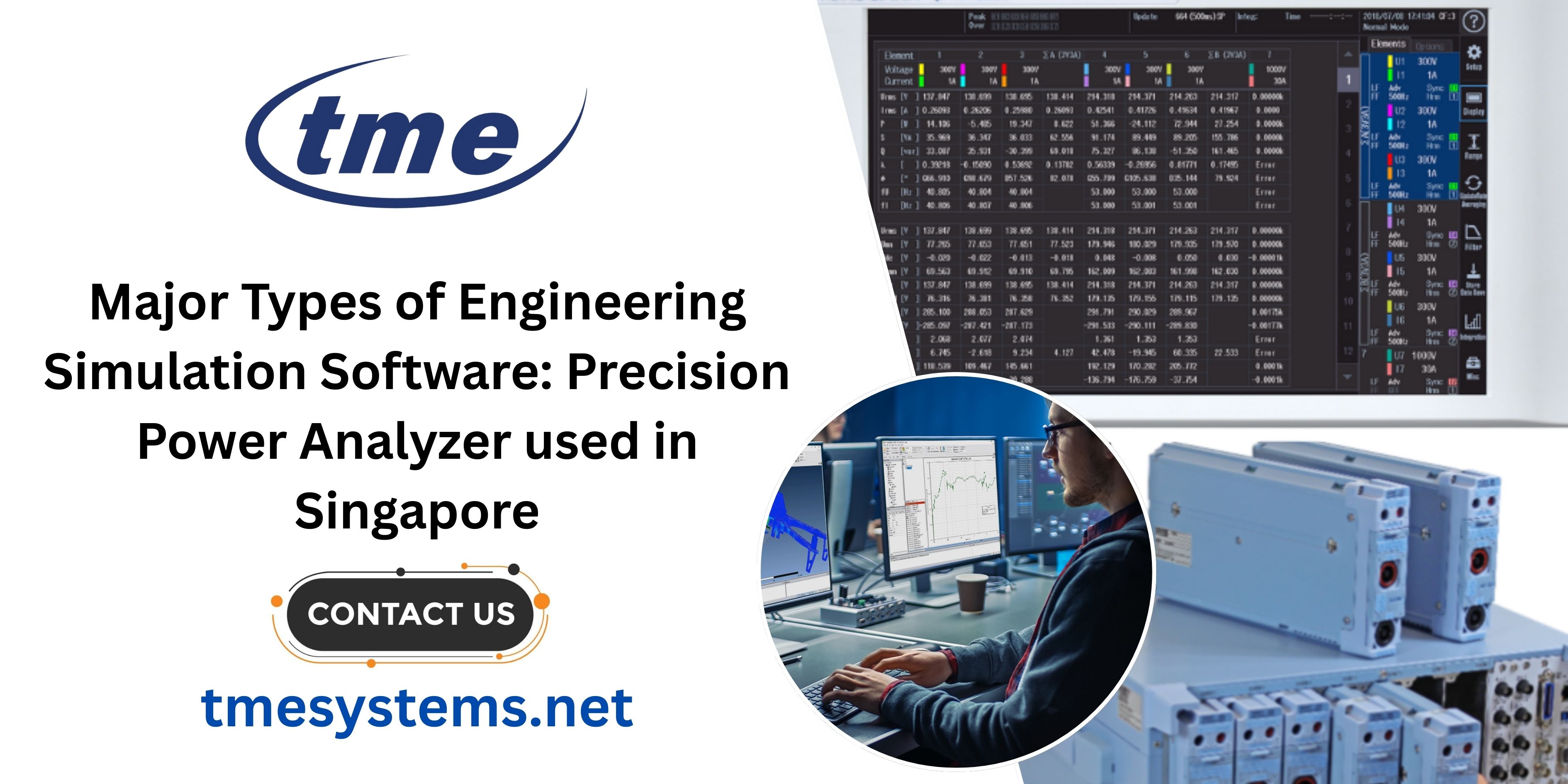 Engineering Simulation Software | Precision Power Analyzer - TME Systems